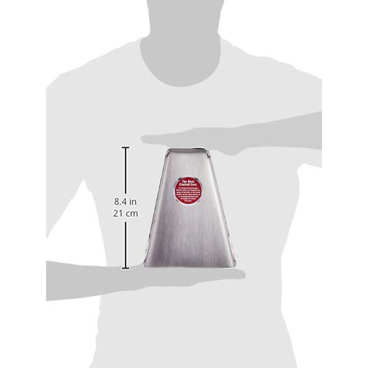 Latin Percussion ES-15 Salsa Barrio Bell,Silver