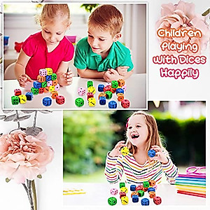 36 Pieces Foam Dice Colorful Dice Cubes Block of Dice with Number Dots for Boy Girl Over 6+, Building, Educational Toys, Math Teaching, Pastime, Party Favors and Classroom Supplies