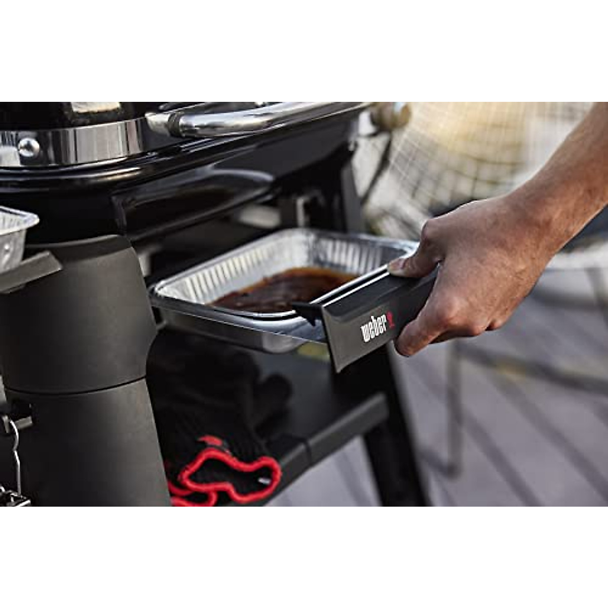 Weber Lumin Outdoor Electric Barbecue Grill, Black - Great Small Spaces such as Patios, Balconies, and Decks, Portable and Convenient