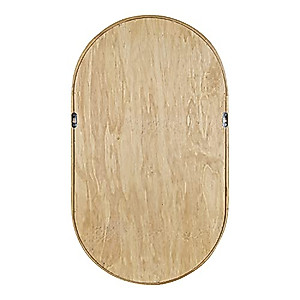 Kate and Laurel Hutton Scandinavian Capsule Wall Shelf, 16 x 28, Natural Wood, Geometric Modern Shelves for Wall