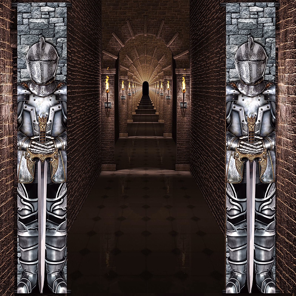 Medieval Knight Banner for Parties and Decor | Armor Suit Hangings