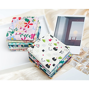 Womens Girls Cute Handkerchiefs 100% Soft Cotton Floral Handkerchief Hankies 6PCS