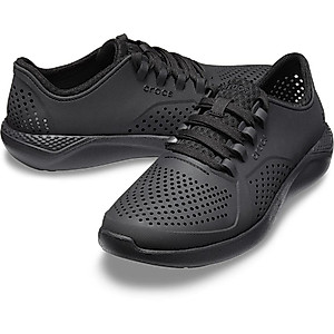 Crocs Men's LiteRide 360 Pacer Sneakers, Black/Black, 8 Men