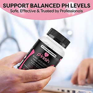 ACE NUTRITION pHresh Boric Acid Suppositories for Women, Suppositories for Odor Use, Natural Feminine Care Supports Vaginal Health & Promotes Healthy pH Balance - Made in USA