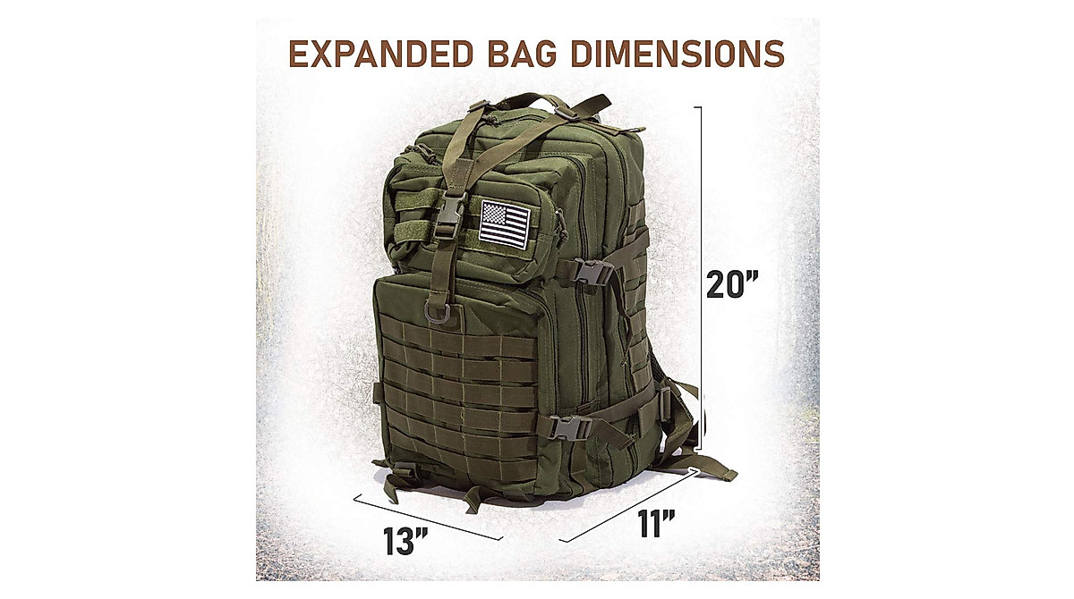 50L Tactical Bug Out Backpack - Survival Essentials