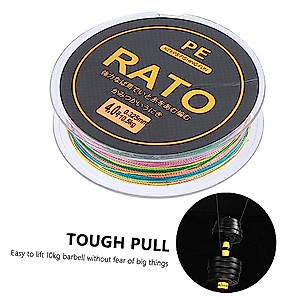 Unomor 1 Roll Braided Fishing line Fishing Accessories Fishing Thread Fishing line Saltwater Nylon line Braided Fishing Wire Fluorescent Fishing line Freshwater Fishing Supplies