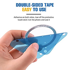 Cuniadwne 3 PCS Magnetic Sticker for Mag Safe Wireless Chager & Accessories, Strong Universal Magnet Ring Sticker for Any Smart Phone (White)