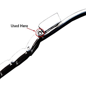 Hooxue 13.7mm 15.7mm Watch Buckle Screw Tube Kit Rubber Strap Fits For Rolex Submariner Oyster Perpetual Series (15.7mm)