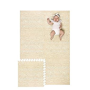 Lillefolk Premium Foam Play Mat for Baby - Large 72”x48” Non-Toxic, Soft Thick Activity Playmat for Girl or Boy; Interlocking Puzzle Tiles, Floor Mats for Infants Tummy Time, Crawling