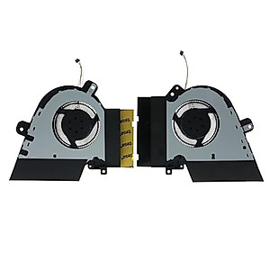 Replacement CPU & GPU Cooling Fan for ASUS ROG Zephyrus GU502GW GU502GV GU502GV-BI7N10 GU502LW GU502LW-BI7N6 GU502LV GU502LWS GX502GW GX502GV Gx502lws FLGN FL6G FMJC, FLG9 FL6H FMJD 12V 1A