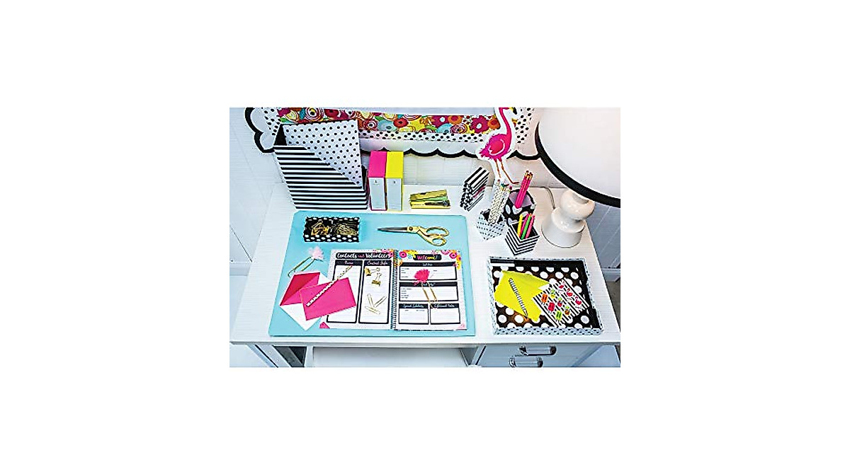 Stylish 3-Piece Polka Dot Pencil Cup Holder Set