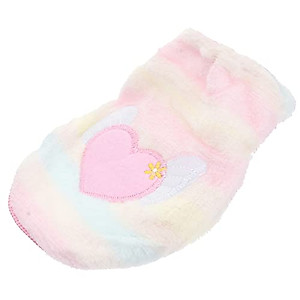 PATKAW 3pcs Clothes, Coats Cat- Clothing- Coat, Cartoon Flannel Shirt Cold Size Onesie Outfit Puppy Cute T Plush French Vest, Clothes Apparel Clothing, Clothing Jumpsuit Small