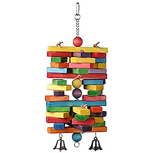 Super Bird Creations SB477 XL Woodpile Bird Toy, Large/XL Bird Size, 19" x 8"