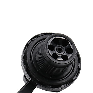 Quluxe 5 Pcs Air Valve Inflatable Boat Spiral Air Plugs Air Mattress Plugs Boston Valve for Rubber Dinghy Raft Kayak Pool Boat Airbeds- Black