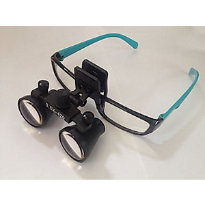 NSKI 3.5X420mm Binocular Plastic Clip Loupes DY-110 Lab Head Magnifier w/Clip-on