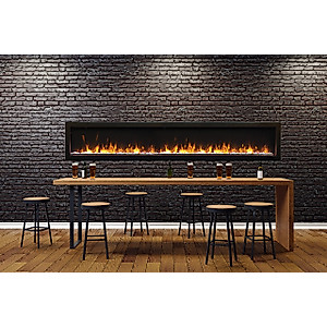 Amantii 72" Panorama Slim Indoor/Outdoor Electric Built-in Fireplace