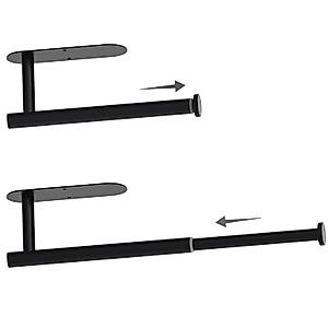 SITANES Paper Towel Holder Under Cabinet-Single Hand Operable, Silver Paper Towel Holder Wall Mount, Adhesive Paper Towel Holder for Kitchen Bathroom