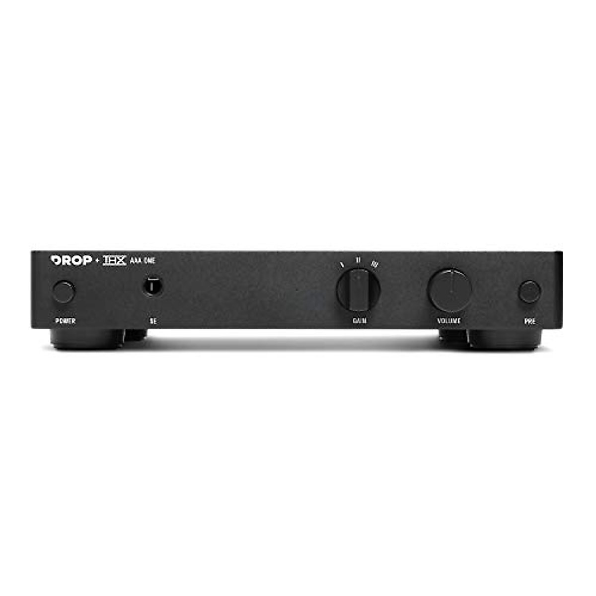 Drop THX AAA ONE Headphone Amplifier - Desktop Amp with Single-Ended RCA Inputs and Preamp Output, Black