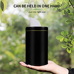 Cuopru Yerbero Yerba Mate Container with Spout - Pouring Lid Easy Filling Mate Cup - Works for Dispenser Sugar, Tea, Coffee, Container for Ground Coffee (Balck)