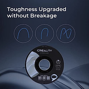 Creality Rainbow Silk PLA 3D Printer Filament 1.75mm, Gradient Multicolor, High Smoothness & Toughness, -0.02mm, 3D Printing Filament 1KG/2.2lb (Rainbow)