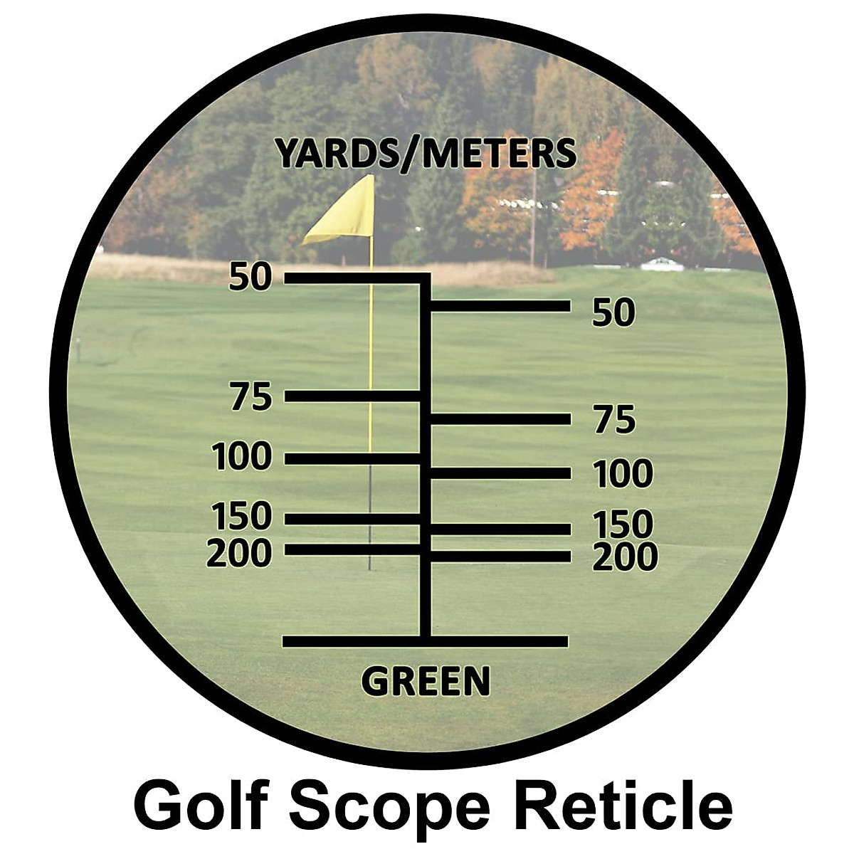 Barska Blueline 8x22 Waterproof Golf Scope Monocular with Built-in Internal Distance Reticle