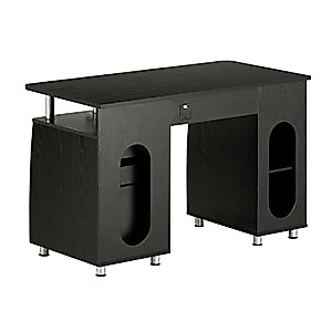 Techni Mobili 47.25" Ergonomic Computer Drawers & File Cabinet for Home Office Storage, Espresso Writing Desk, ONE Size