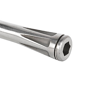 Sealey AK6962 Bit Driver Micro Stainless Steel Ratchet, 1/4 Hex, 85mm x 123mm x 42mm, Silver
