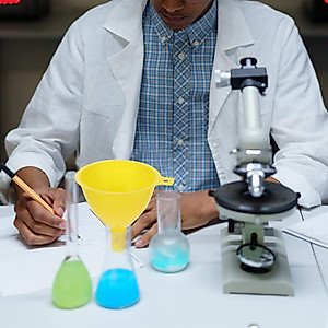 POPETPOP 10pcs Small Funnel Laboratory Funnels Plastic Liquid Funnel Cosmetic Funnels for Filling Perfume Liquid Essential Oils Bottles