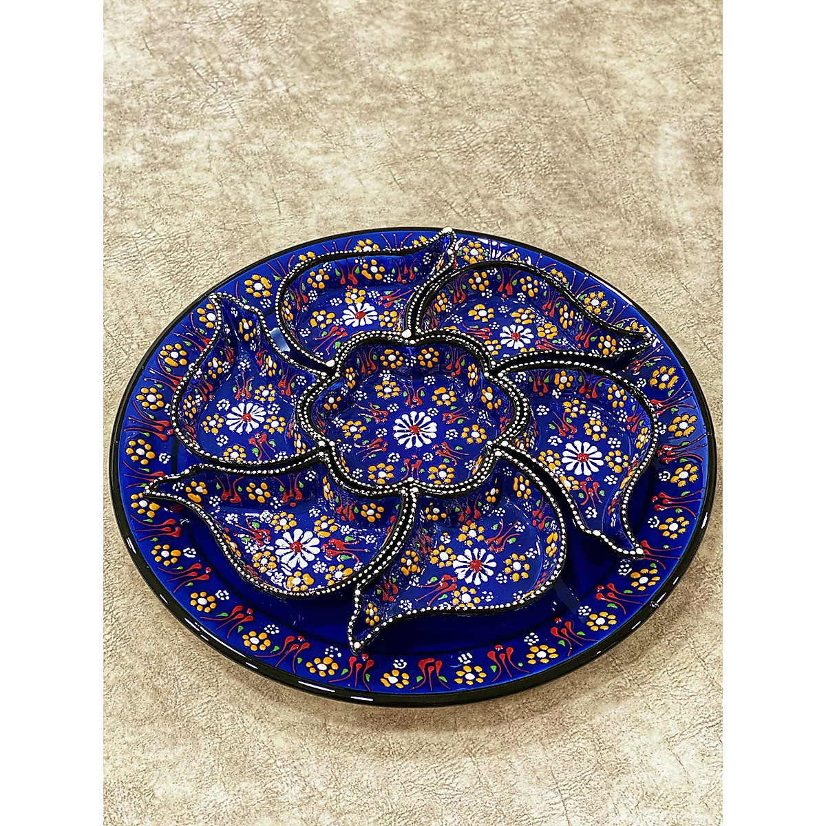 IstanbulArtWorkshop Turkish Breakfast Bowl Set,Turkish Ceramic Bowl Set,Food Serving Bowl Set,Appetizer Dishes Set,Turkish Tile Bowl,Dinnerware Serving Set
