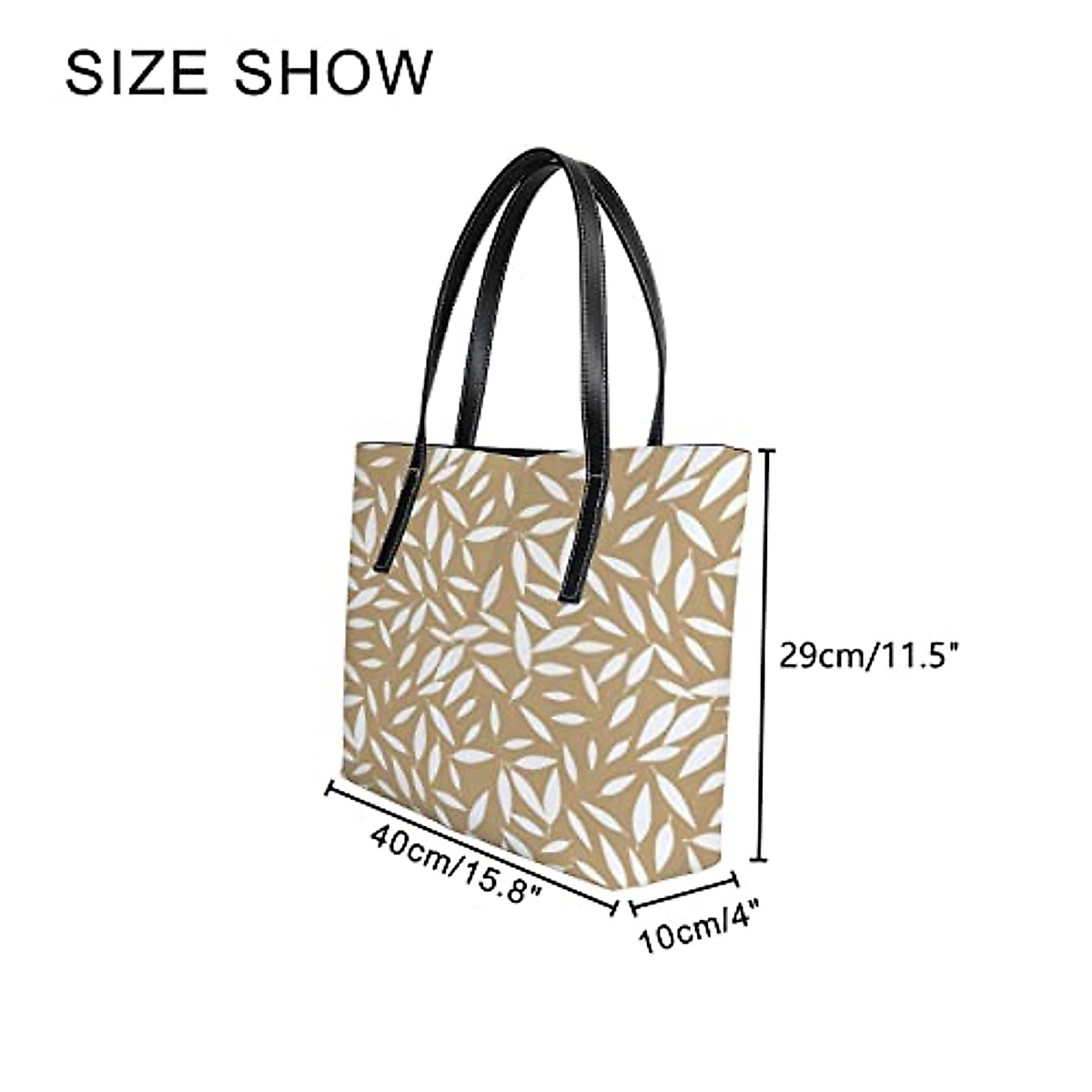 Fashion Tote Handbags Women's Soft Tote Shoulder Bag for Women Work Shopping Top Handle Satchel Bags, 15.8×4×15.4 inches,Minimalist Blade