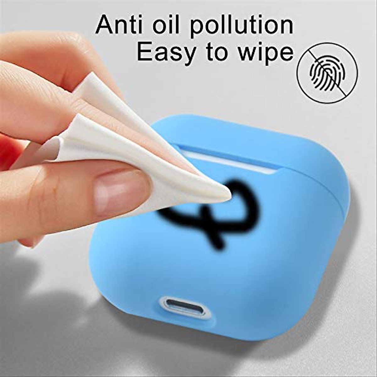 Dustproof Soft Silicone Wireless Bluetooth Earphones Case Protective Cover for Airpods Pro 4 Valentine's Day/Mother's Day/Wedding/Anniversary/Christmas/Birthday Gifts - Army Green