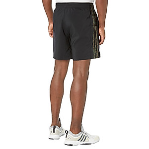 adidas Men's AEROREADY Essentials Chelsea 3-Stripes Shorts, Black/Olive Strata, Small