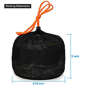 Gutsdoor Camping Cookware Set Camping Cooking Set Non Stick Family Backpacking cooking set Lightweight Stackable Pot Pan Kettle Bowls with Storage Bag for Outdoor Hiking (10 Piece/Set)