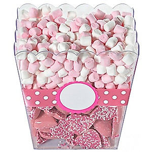 Medium Scalloped Plastic Container - 6" - Clear - 1 Pc.