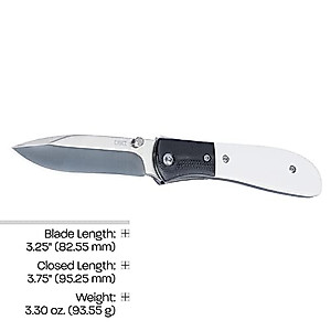 CRKT M4-02M EDC Folding Pocket Knife: Assisted Opening Everyday Carry, Plain Edge, Liner Lock, Resin Infused Fiber Handle w/ G10 Bolster