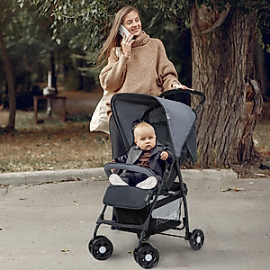 hauck Lightweight and Compact Travel Baby/Toddler Foldable Stroller, Sport, Charcoal/Stone