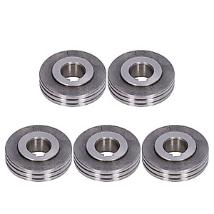 5Pcs Welder Wire Feed Roller 1.2‑1.2mm Groove Bearing Steel Wire Feeding Guide Wheel for OTC MIG Welding Machine