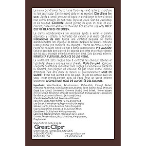 GREAT CLIPS Solutions Men's Leave-In Conditioner, 12oz | Natural Extracts Moisturize Hair & Scalp | Relieves Scalp Irritations & Itching