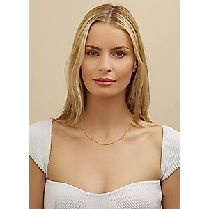 Barzel 18K Gold Plated Curb/Cuban Link Gold Chain Necklace 2MM, 3MM, 4MM, 5MM For Women or Men - Made In Brazil (20 Inches, 2MM Gold)