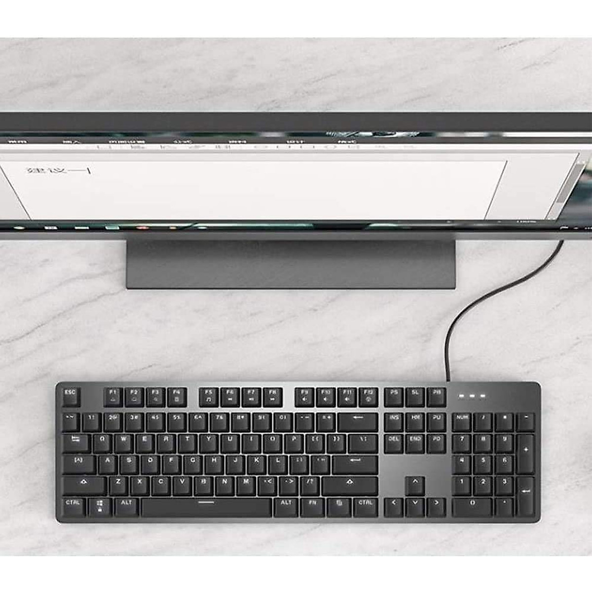 FEDRUI Gaming Keyboard, LED Backlit Computer Keyboard, Desktop Wired Keyboard, Computer Keyboard for Gaming PC