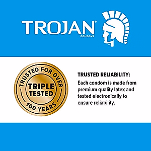 Trojan Studded Bareskin Lubricated Condoms - 10 Count