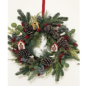 LWINGFLYER 12pcs Tiny Silver Glitter Artificial Foam Birds 2" Mini Clip on Decorative Bird Ornaments for Crafts Christmas Tree Wedding Decoration Home Garden Party Accessories