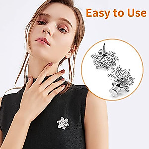 30PCS Locking Pin Backs Locking Pin Keepers Clasp, Ceryvop Metal Pin Locks Back