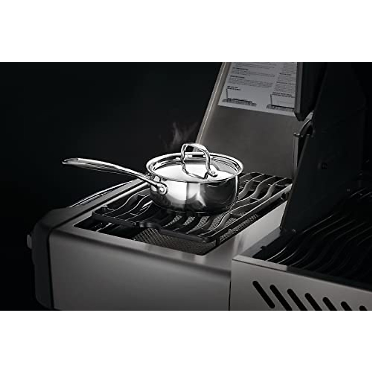 Napoleon 70046 Stainless Steel 2-Piece Sauce Pan Set Grill Accessory