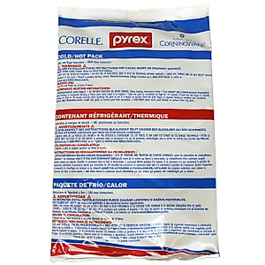 Pyrex Large Cold/Hot Packs (2-Pack) Fits Double Decker Insulated Food Carrier or Single Pocket Insulated Food Carrier