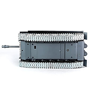 HENAA RC Tank Model, 1/18 2.4Ghz RC German Tiger Infrared Remote Control Main Battle Tank, Military Vehicle Model Alloy Crawler