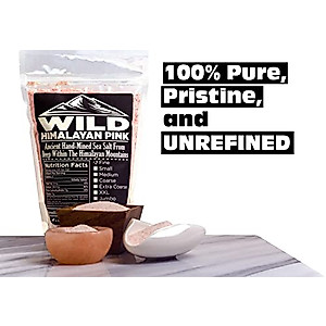 Wild Foods Organic Pink Himalayan Salt, Fine Ground Table and Cooking Salt, 16 oz | 100% Real, Pure, Unrefined Pink Salt | 80+ Minerals and Electrolytes, Small Batch, Ethically Sourced