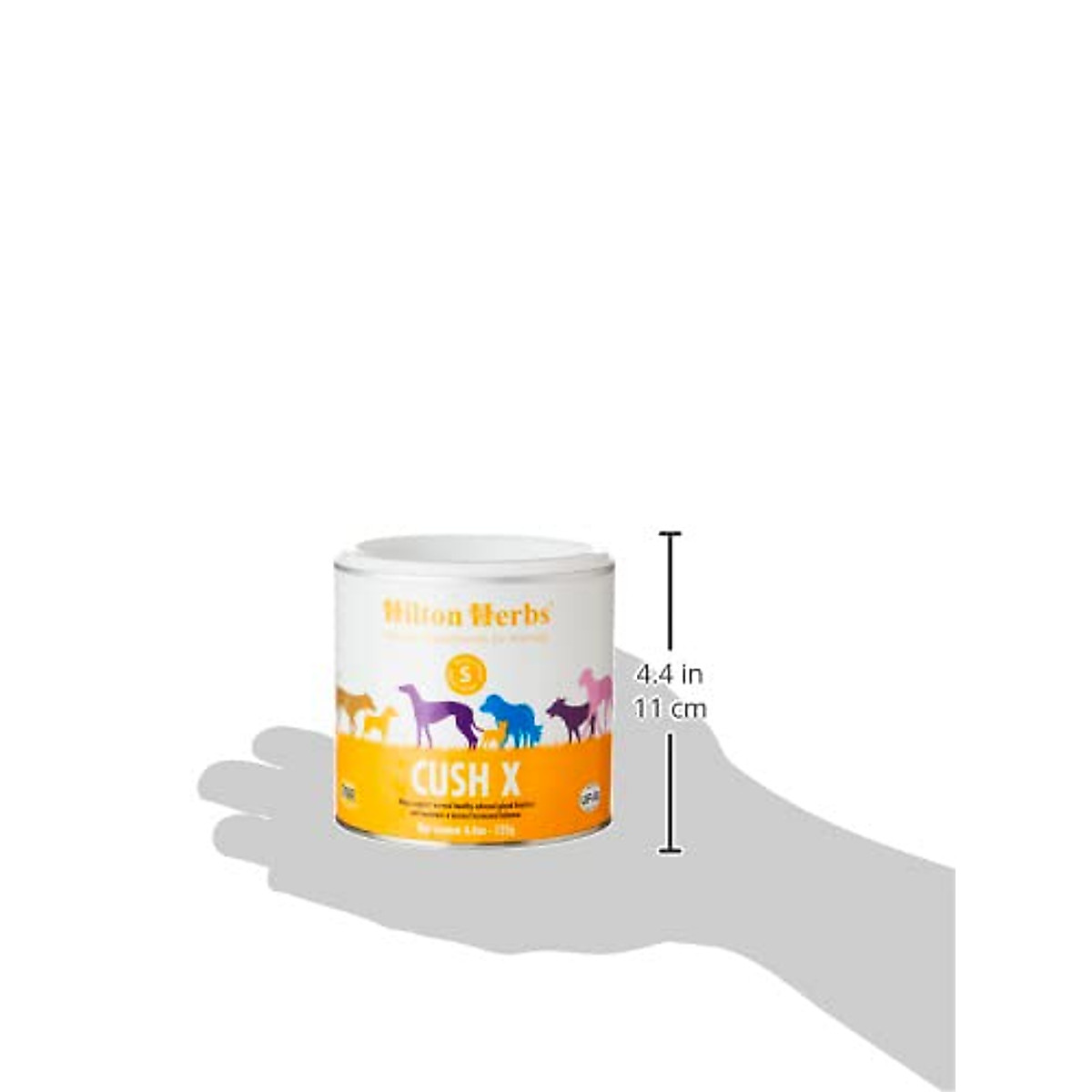 Hilton Herbs Canine Adrenal Gland Support Supplement for Dogs, 4.4 oz Tub