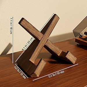 Now Playing Vinyl Record Stand, Premium Wood Retro Now Playing Record Holder, 1 Second Assemble Now Spinning Record Holder, Vinyl Records Albums, Wooden Vinyls Record Display, Magazine CD Holder