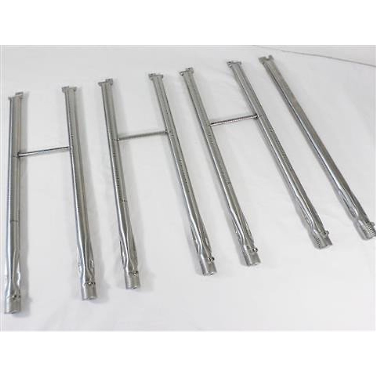 BBQ Grill 6-Pack Stainless Steel Burner & Smoker Set Plus 3 Crossover Burner Tubes Compatible With Most Weber Grills BCP85663 OEM